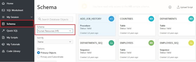 Oracle Live Schema Hr Solocodigoweb